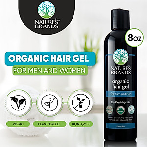 Hair Gel Organic 8 Oz Bottle Made By Herbal Choice Mari