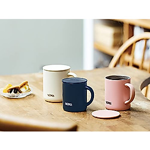 Thermos JDG-451C MWH Vacuum Insulated Mug, 15.2 fl oz (450 ml), Milk White