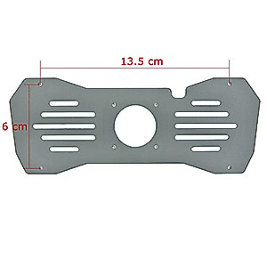 ANSHILING Rear View Mirror Metal Back Plate Panel 13.5 cm x 6 cm Screw Spacing + Mirror Dash Cam Mount Arm for Car DVR Instead of Strap