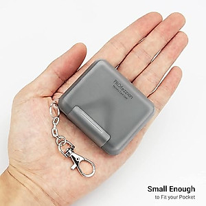 PROfezzion SD Card Holder Case Water-Resistant: Portable 12 Slots Memory Card Case for 8 Micro SD Card & 4 SD/SDXC/SDHC Card, Memory Card Hard Carrying Box Keeper Protector with Rubber Interior Grey