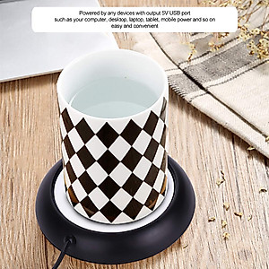 Coffee Mug Warmer, USB Powered Desktop Milk Tea Cup Warmer for Office Desk Use(A)