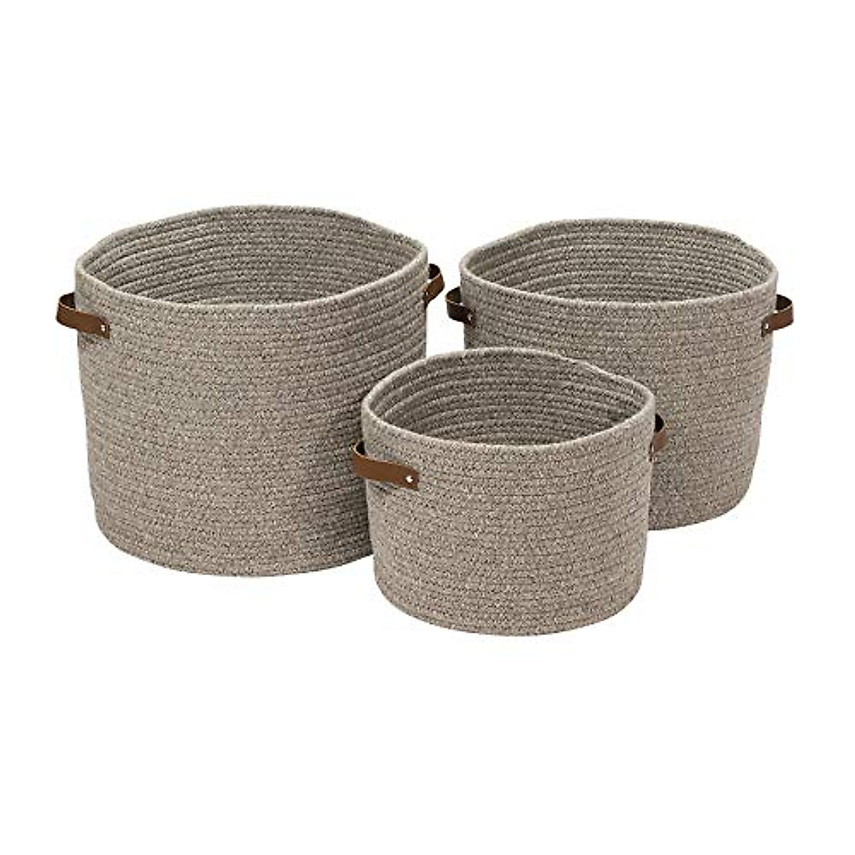 Colonial Mills Monaco Basket, 14"x14"x10", Grey