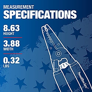 Southwire - 64807940 Tools & Equipment S1020SOL-US 10-20 AWG SOL & 12-22 AWG STR Compact Handles Wire Stripper/Cutter 10-20 SOL & 12-22 STR Stripper/Cutter