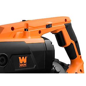 WEN Portable Band Saw for Metal, 10-Amp, Variable Speed, Handheld (94396)