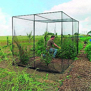 HSelar Best Bird Netting - Protect Plants and Fruit Trees from Birds and Wildlife – 13.12Ft x 49.2Ft Bird Netting with 50 Pcs Nylon Cable Ties - Reusable Instantly (Large Size)