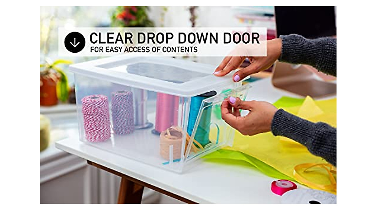 Rubbermaid X-Small All-Access Tote - Stackable Clear Storage Bins