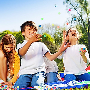 Sumind 100 Pcs Small Bouncy Balls in Bulk Rubber High Bouncing Balls Mini Bouncy Balls for Birthday Party Favors Gift Game Prizes Vending Machines Fillers Outdoor Activities(0.78 inch)