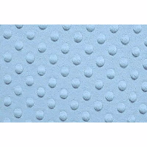 Minky Dimple Dot Fur Fabric, by The Yard (Light Blue)