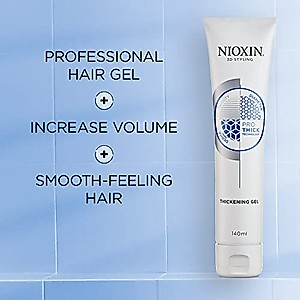 Nioxin Thickening Gel, Strong Hold and Texture for Thinning Hair, 5.13 oz