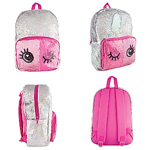 Fashion Angels Magic Sequin Silver Holographic with Reveal Backpack