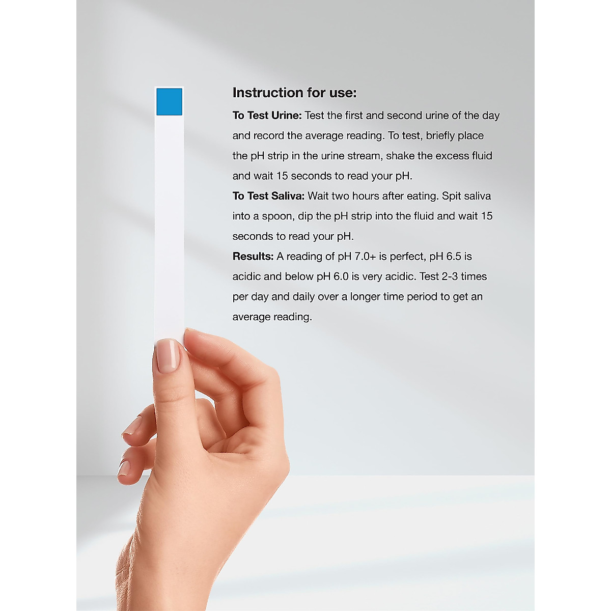 Horbäach PH Test Strips for Urine and Saliva Testing | for Women and Men | 300 Count