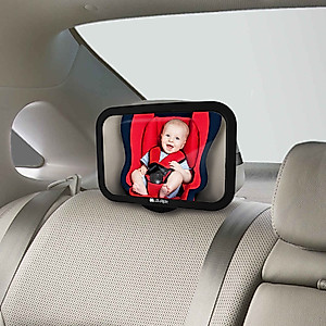 Baby Car Mirror - Shatterproof Car Rearview Mirror to see Child/Infant in Baby Seat, Safety Mirror, Easy Installation
