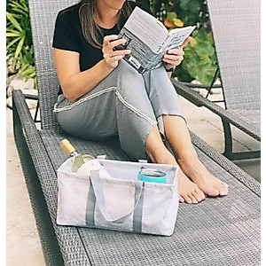 Small Bag Thirty-one Tiny Utility Tote Beach Storage Basket in Desert Dash 31 Gift