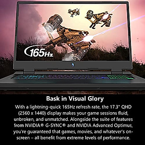 Acer Nitro 17 Gaming Laptop | AMD Ryzen 7 7735HS Octa-Core CPU | NVIDIA GeForce RTX 4070 Laptop GPU | 17.3" QHD 165Hz IPS Display | 16GB DDR5 | 1TB Gen 4 SSD | Wi-Fi 6E | RGB Backlit KB | AN17-41-R7GT