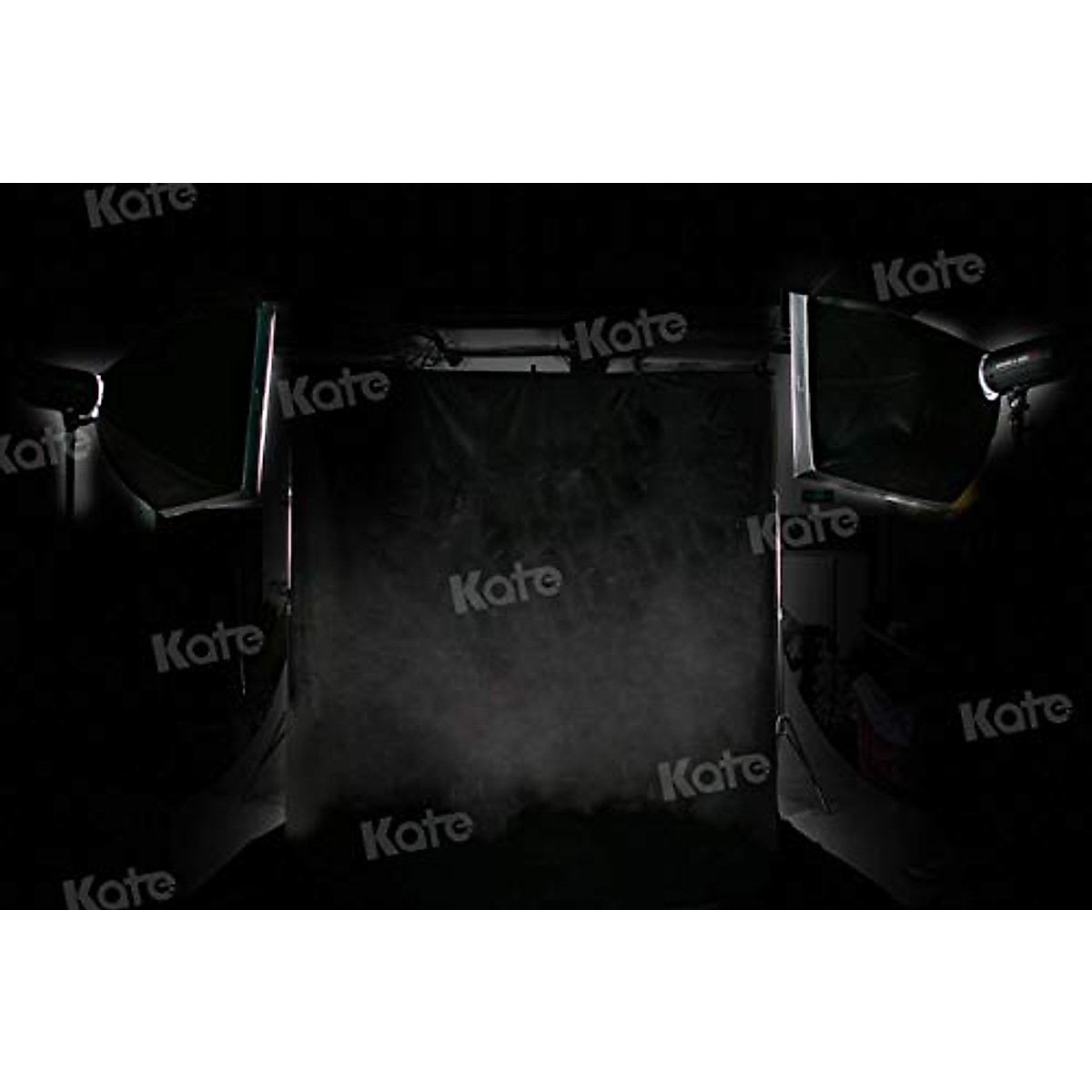 Kate 10ft×12ft Solid Black Backdrop Portrait Background for Photography Studio