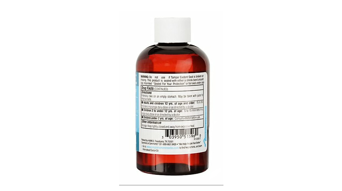 Humco Castor Oil USP: Odorless & Natural Laxative for Relief