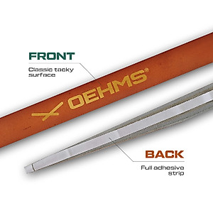 OEHMS Pro Leather Tennis Grip | Brown | Adhesive Replacement Grip | Made in Germany