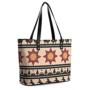 Womens Handbag Animal Horses Leather Tote Bag Top Handle Satchel Bags For Lady