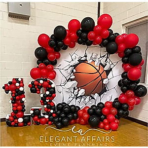 Styirl Black 100 Pcs Party Balloons (5/10/12/18 inch) for Birthday, Wedding, Graduation, Baby Shower, Bachelorette Party Decorations, Includes Curling Ribbon