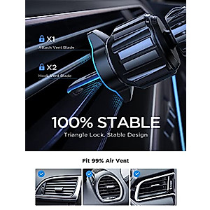 LISEN for MagSafe Car Mount [16 Strong Magnets] Magnetic Phone Holder for Car, Hands Free iPhone Car Holder Mount Vent Phone Mount for Car Fit for iPhone 14 13 12 Pro Max Plus Mini