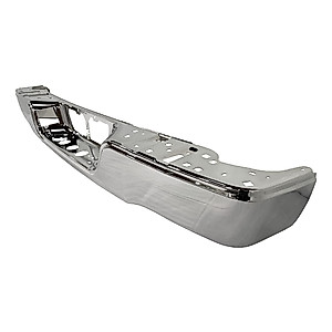 BUMPER-KING Rear Bumper Compatible with 2007-2013 Toyota Tundra Pickup 07-13 TO1102244 Chrome without Park Assist