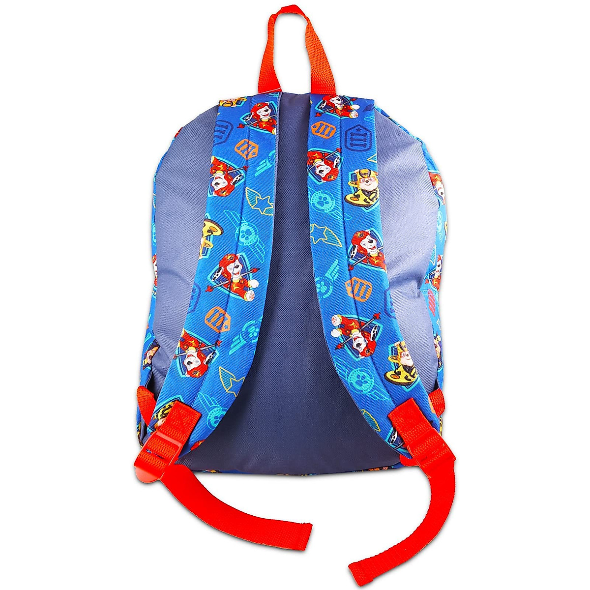 Paw Patrol Backpack and Lunch Box for Kids - 7 Pc Bundle with 16" Paw Patrol School Backpack, Lunch Bag, Water Bottle, Stickers, Stampers and More (Paw Patrol School Supplies)