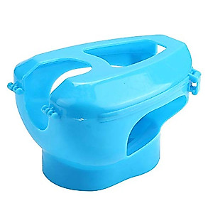 TOPINCN Pigeon Injection Holder Plastic Pigeon Fixers Pigeon Injection Holder for Feeding Pigeons Fixed Mount Bird Supply (Blue)