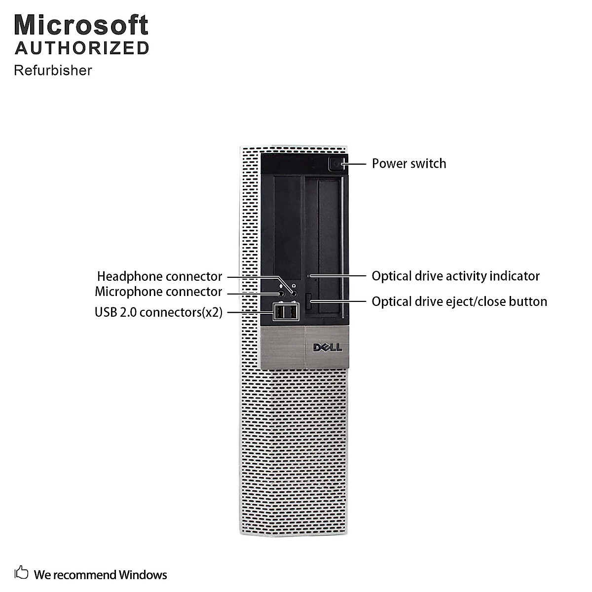 Dell Optiplex 980 Desktop / SFF High Performance Computer PC, Intel Core i5-650 Processor 3.2GHz, 8GB DDR3 Memory, 500GB HDD, Windows 10 Professional (Renewed) (500GB HDD DVW)