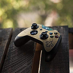 Skinit Decal Gaming Skin compatible with Xbox One Controller - Officially Licensed NFL New Orleans Saints Double Vision Design
