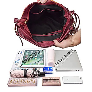 Women's Large Real Genuine Leather Tote Handbag Casual Travel Shoulder Crossbody Bag Colorful Fringe Top Handle Hobo Purse