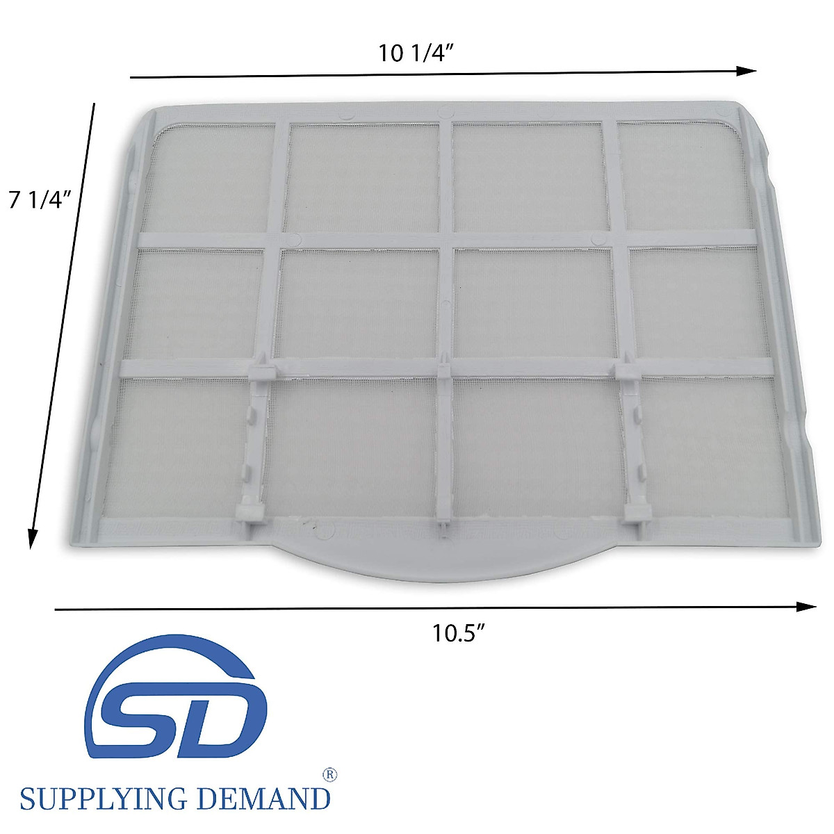 Supplying Demand WK85X10011 1476129 Dehumidifier Air Filter Replacement 10-1/2 x 7-1/4 Inch Model Specific Not Universal