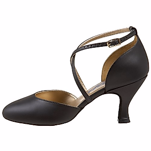 Capezio Women's X-Strap Pump, Black, 8.5 M US