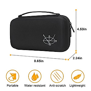 Elonbo Carrying Case for Texas Instruments TI-Nspire CX II CAS/CX II/CX/CX CAS Color Graphing Calculator, Extra Zipped Pocket Fits Charging Cable, Charger, Manual, Black