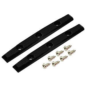 Teak Tuning Gem Edition Board Rails, Set of 2 with Screws, Black Onyx Colorway