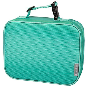 Bentology Lunch Box for Girls - Kids Insulated, Durable Lunchbox Tote Bag Fits Bento Boxes, Containers and Bottles, Back to School Lunch Sleeve Keeps Food Hotter or Colder Longer - Turquoise