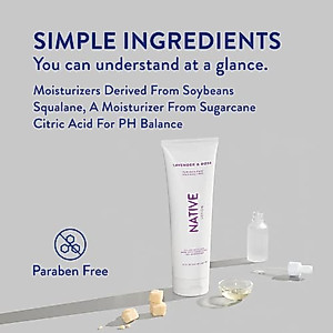 Native Lavender and Rose Body Lotion for Women and Men, Body Moisturizers for Dry Skin, 12 fl oz