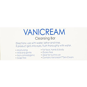 Vanicream Cleansing Bar 3.9 oz For Sensitive Skin, Pack of 4