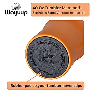 Wayuup 40 oz Tumbler with Handle and Straw Lid, Stainless Steel Vacuum Insulated Double Wall Water Bottle Leak-proof, Non Slip more than 24 Hrs or Hot for 6 Hrs (Tigger), WPM40