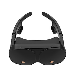 Silicone VR Shell Cover and Ear Muffs Bundles Compatible for HTC Flow VR Headset Enhancing Sound Ear Cups Accessories and Protective Cover Anti Scratch Anti Dust Anti Shock(Black)