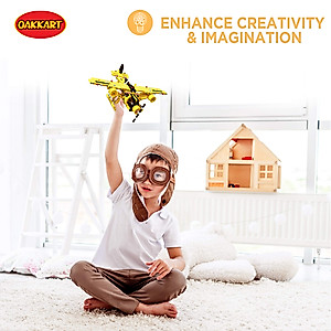 Oakkart STEM Toys Building Sets for Boys 8-12 Build 2in1 Dump Truck or Airplane Construction kit Engineering Sets for Boys STEM Building Set for Kids