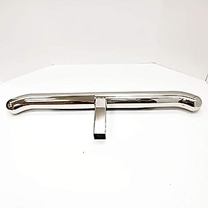 LEDIN 36" Lx3 Hx3 W Towing Hitch Step Bar 2" Receiver Chrome 3" Round Curved Universal Truck Trailer Rear Bumper Guard