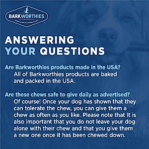 Barkworthies Peanut Butter Collagen Sticks Dog Treats (6-Inch, 8-Pack)