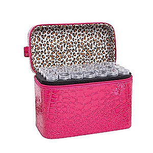 84 Slots Diamond Storage Box Diamond Embroidery Rhinestones Painting Accessory Jewelry Beads Organizer Carry Case Zipper Design