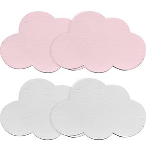Zerodeko 4pcs Bathroom Wall Hooks Cloud Coat Hooks Hat Cloud Key Hooks Entryway Wall Hangers Key Holder Wall Mounted Towel Holder Kids Coat Mount Decorative Wall Child Wood Heavy