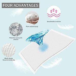 ZHOMA Disposable Underpads Waterproof Urine Pad 23 x 36 Inches Fast Absorption, Suitable for Infants, Children, Adults or The Elderly 40 Pack White