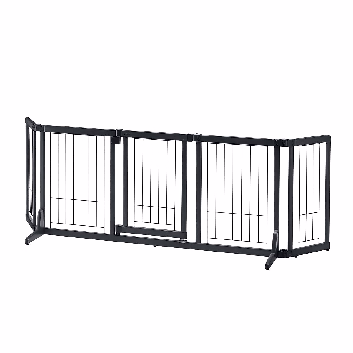 Richell USA - Wide Premium Plus Pet Gate Mini (94950) (Black)