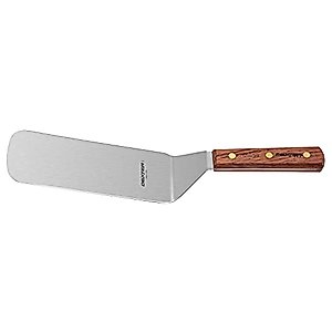 Dexter-Russell S8698PCP Traditional Cake Turner 8" x 3" Rosewood Handle, Brown