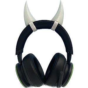 2x demon horns for Headset/Cosplay - Made In USA -16 Colors Combos (Glow N Dark)
