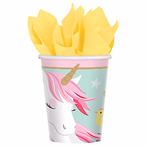 amscan Paper Party Cups | Magical Unicorn Tableware Collection | 9 oz | 8 Pcs.