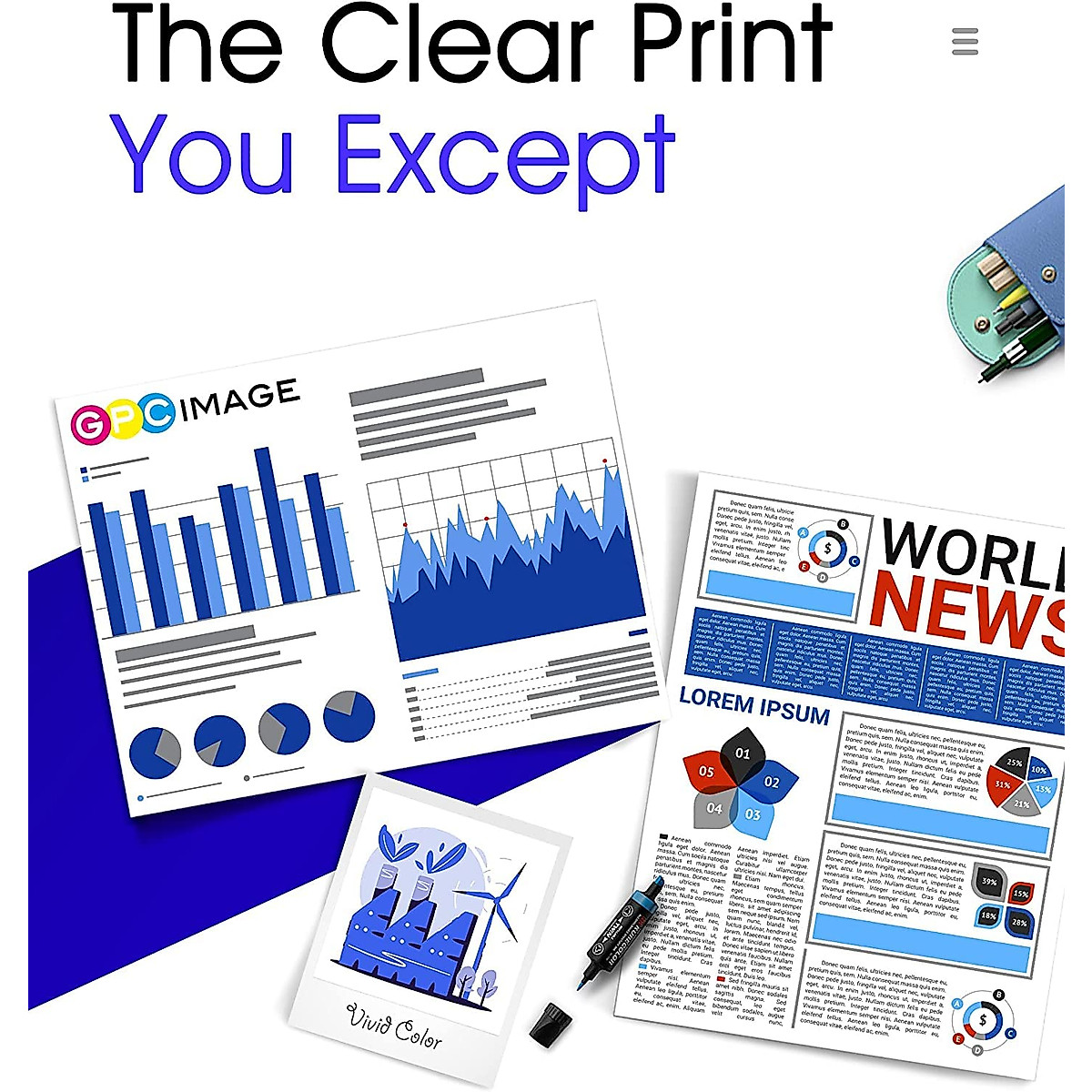 GPC Image Compatible Toner Cartridge Replacement for HP 202A CF500A 202X to use with HP Color Pro MFP M281fdw M281cdw M254dw M281fdn M254 M281 Toner Printer (Black Cyan Yellow Magenta, 4-Pack)